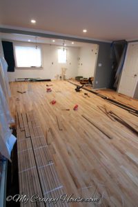 Installing a Wood Floor Over a Sub Floor | My Crappy House