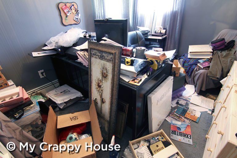 I Am a Slob | My Office Mess: Before and After | My Crappy House