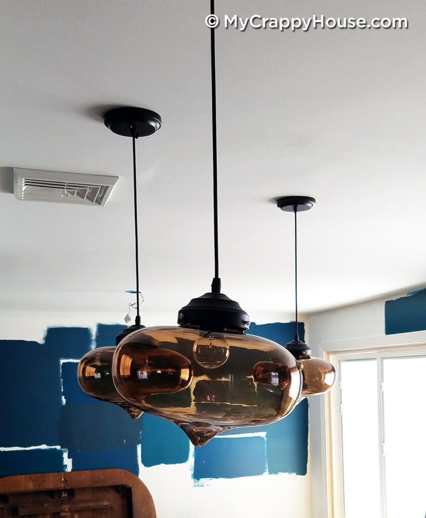 Choosing Pendant Lights for My Kitchen | My Crappy House