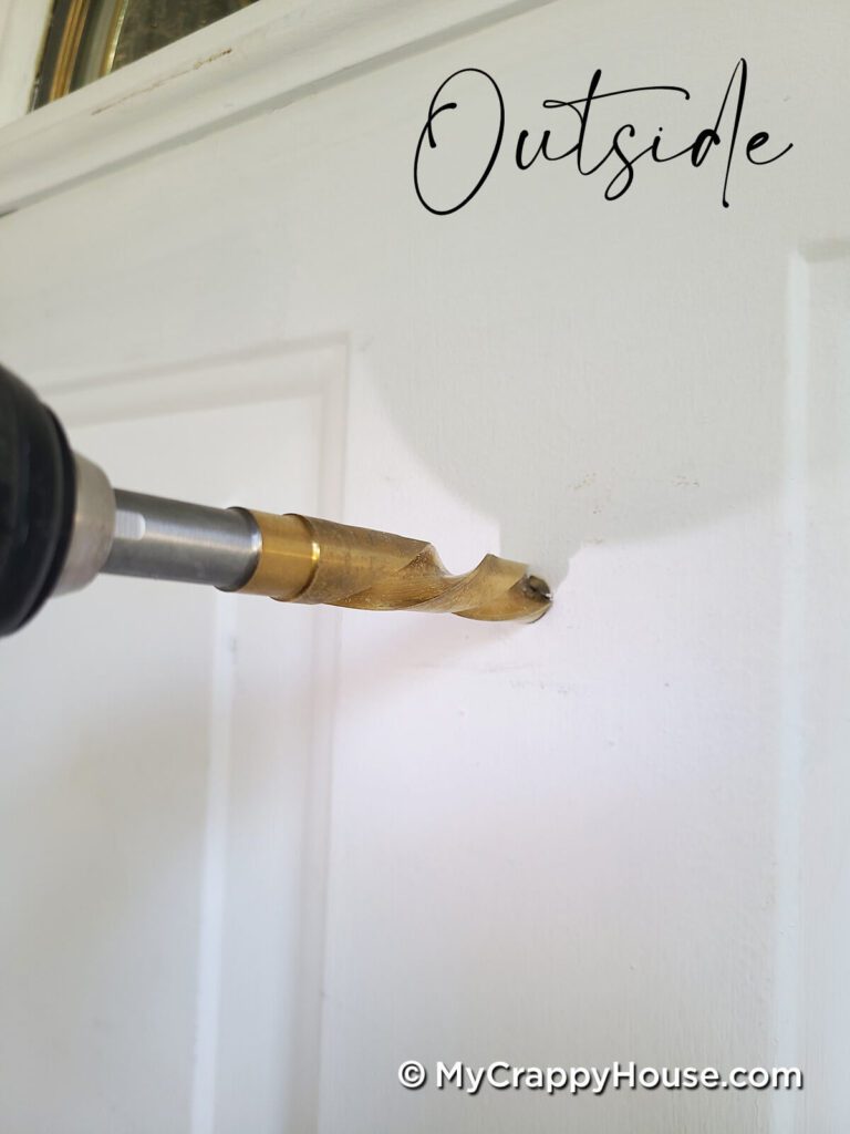 How to Install a Peephole in Your Front Door | My Crappy House