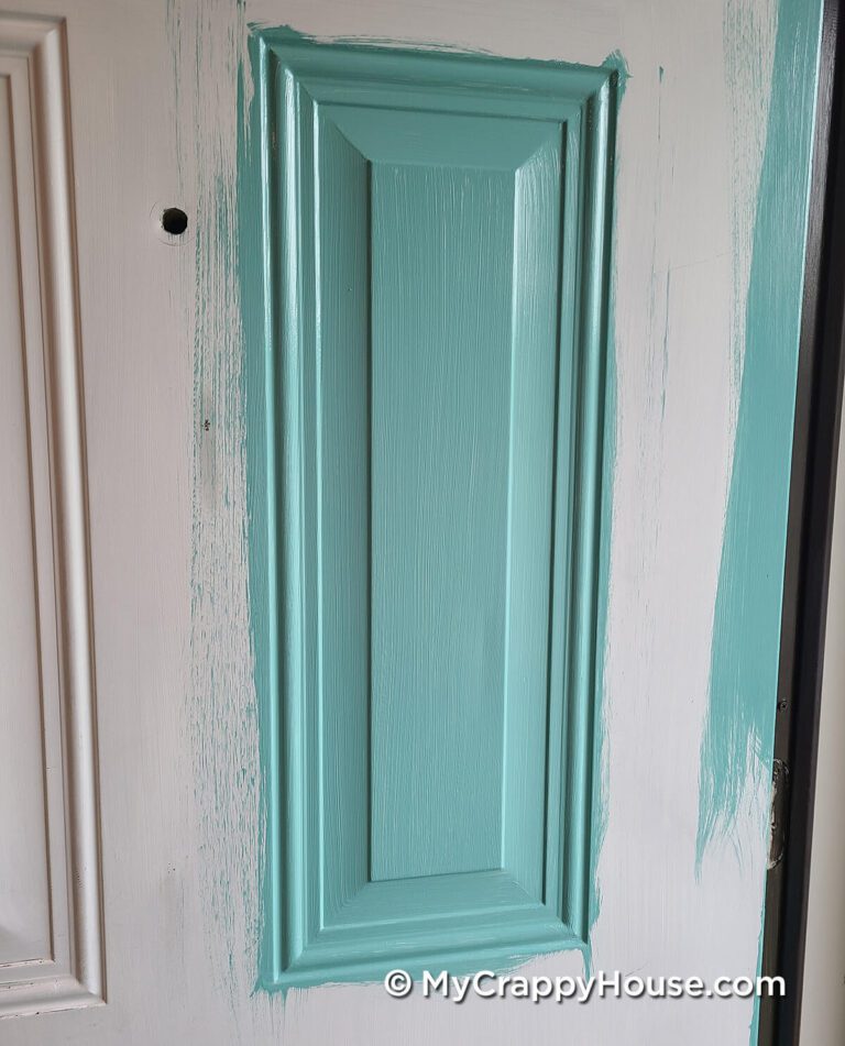 How to Paint a Panel Door with a Brush | My Crappy House